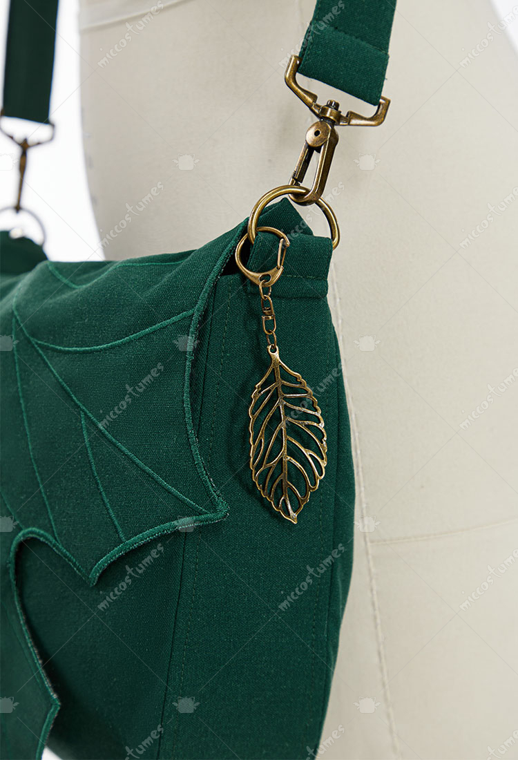 Maple Style Leaf Flap Satchel Green Shoulder Bag - Medieval Accessories ...