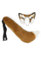 Furry Animal Ears Headband and Tail Set - Fox Ears Headdress and Tail ...