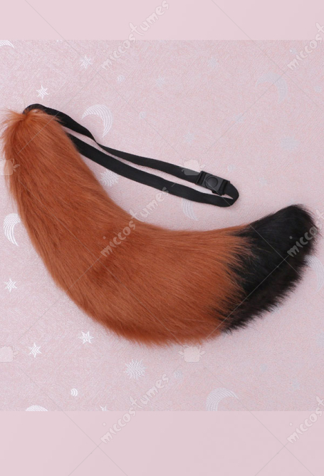 Japanese Style Plush Tail - Faux Fur Tail Animal Cosplay Accessory ...
