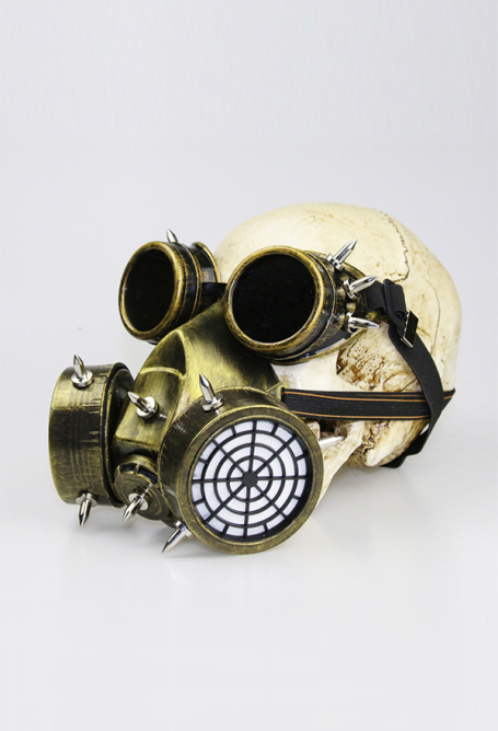 Gothic Punk Mask - Adults Masquerade Halloween Cosplay Gas Mask with ...