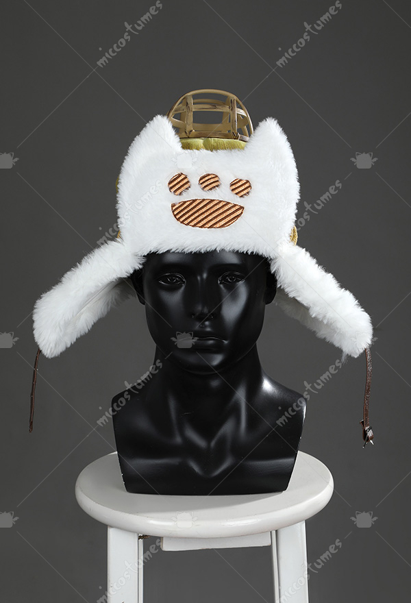 Felyne Accessory Cap - Cat Paw Plush Hat Monster Hunter Wilds Cosplay ...