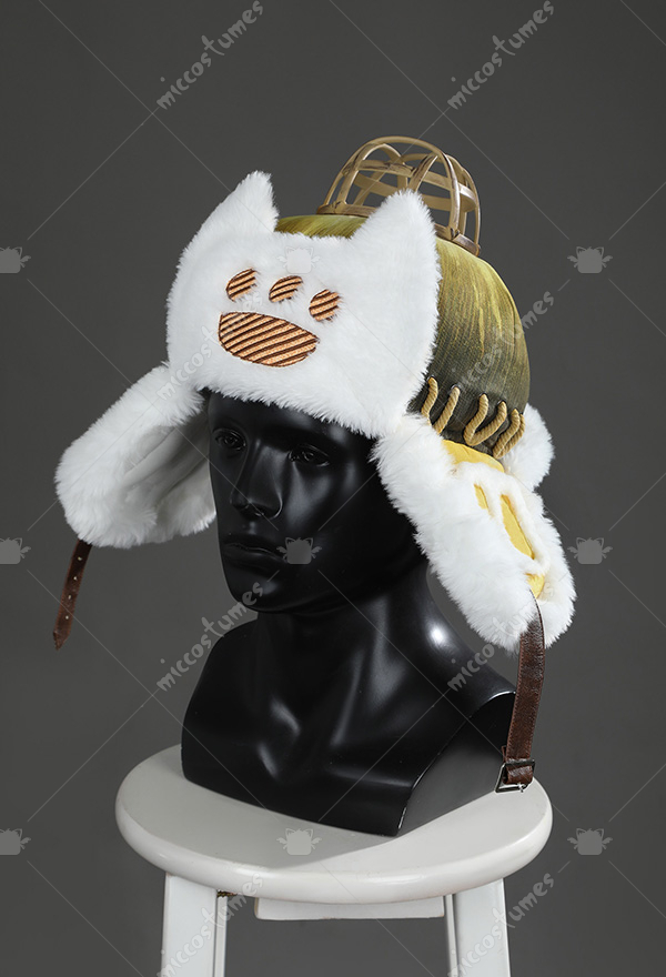 Felyne Accessory Cap - Cat Paw Plush Hat Monster Hunter Wilds Cosplay ...