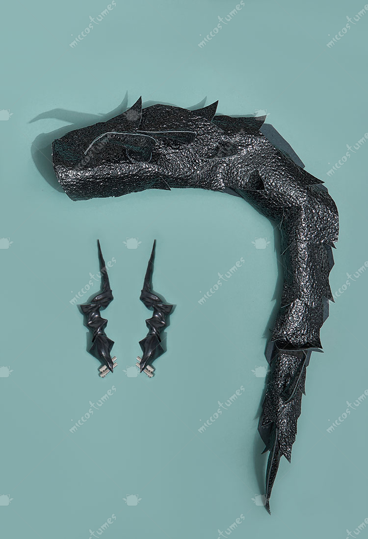 Sylus Accessory - Dragon Horn and Tail Prop Love and deepspace Cosplay ...