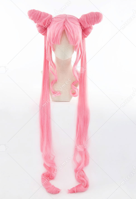 Sailor Moon Goth Black Lady Chibiusa Tsukino Cosplay Perücke