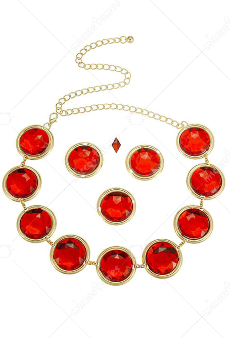 Women Waist Chain Acrylic Ruby Belly Chains - Swimsuit Accessories Body ...