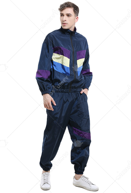 Shell Suit 80s Vintage Sportswear - Retro Fashion Tracksuits Costume ...