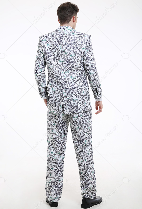 Money Dollar Suit Costume - US Dollar Cash Printing Cosplay | Outfit ...