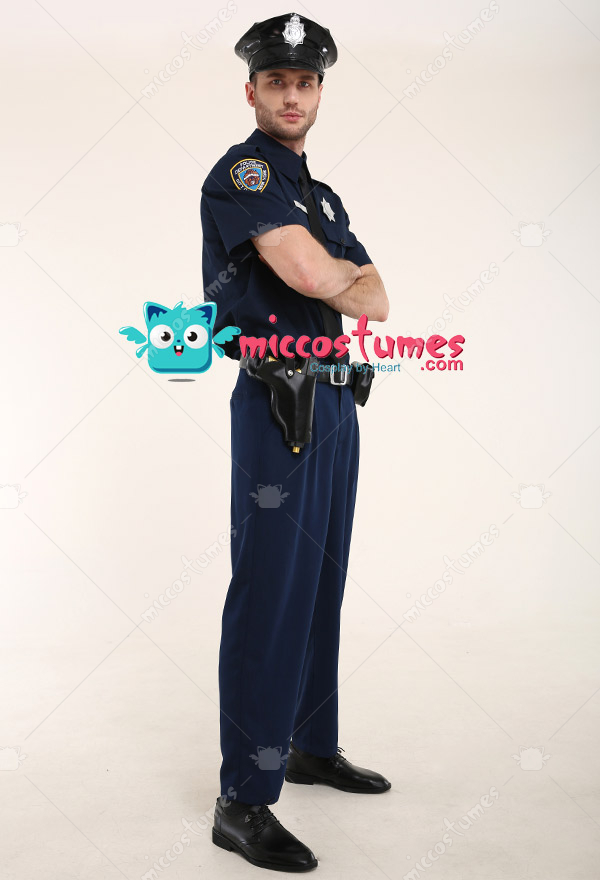 Adult Police Officer Costume - Halloween Police Costume | Full Set for Sale