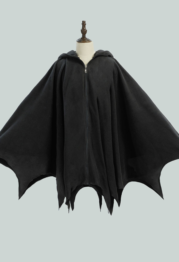 Mothman Costume Hooded Cape - Red Eye Cosplay Outfit For Halloween ...