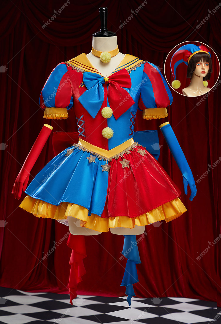 Clown Girl Pomni Costume - Tenue de marin dérivée pour Halloween TADC ...