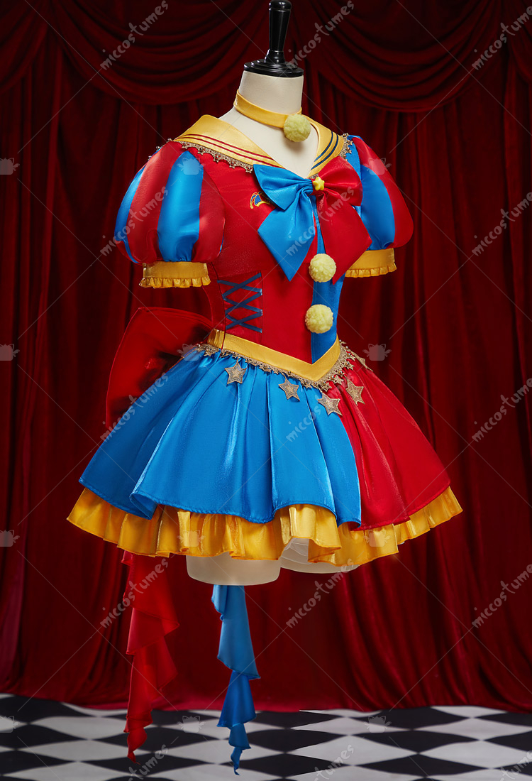 Game Clown Girl Costume - Derivative Halloween Sailor Suit TADC Cosplay ...