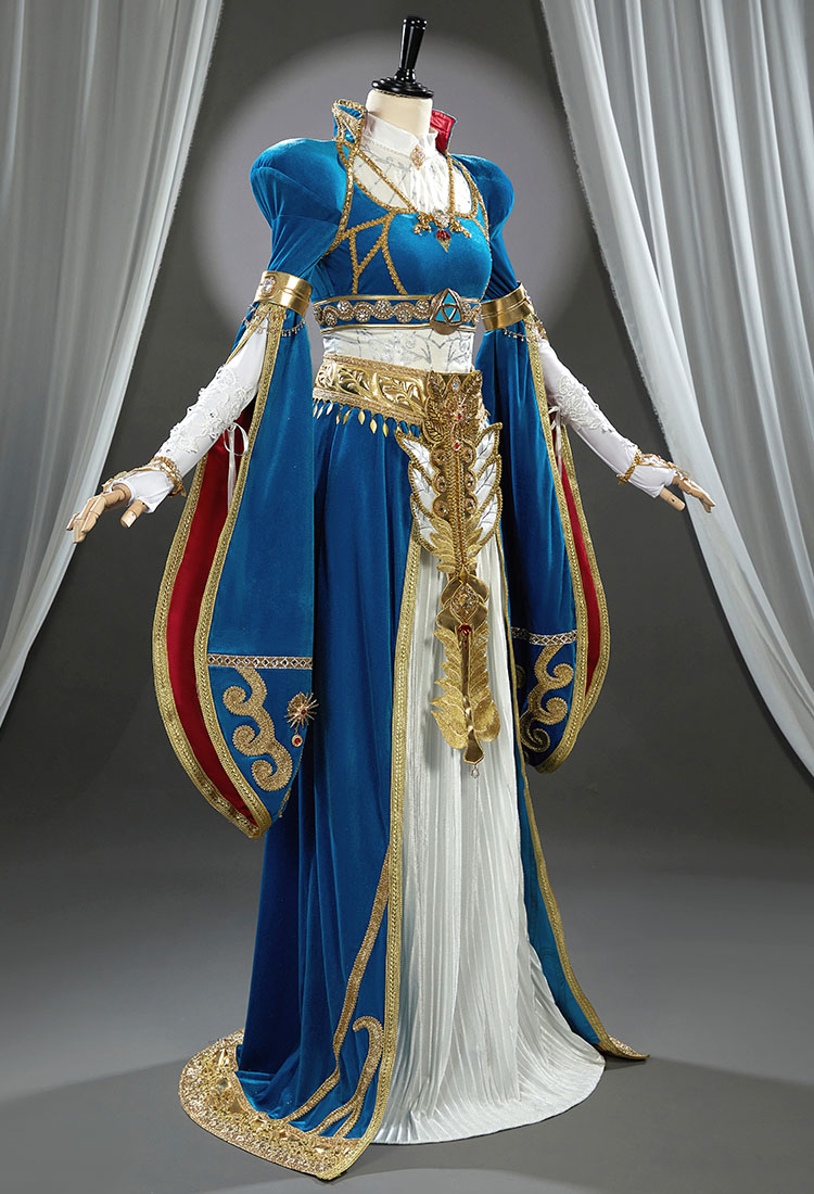 Women Princess Zelda Costume- Inner Shirt and Skirt with Jacket and ...