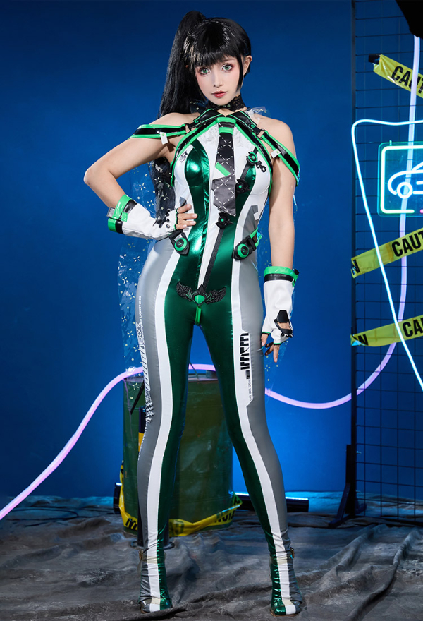 Disfraz de EVE: mono y guantes con pegatinas de tatuajes temporales y ...