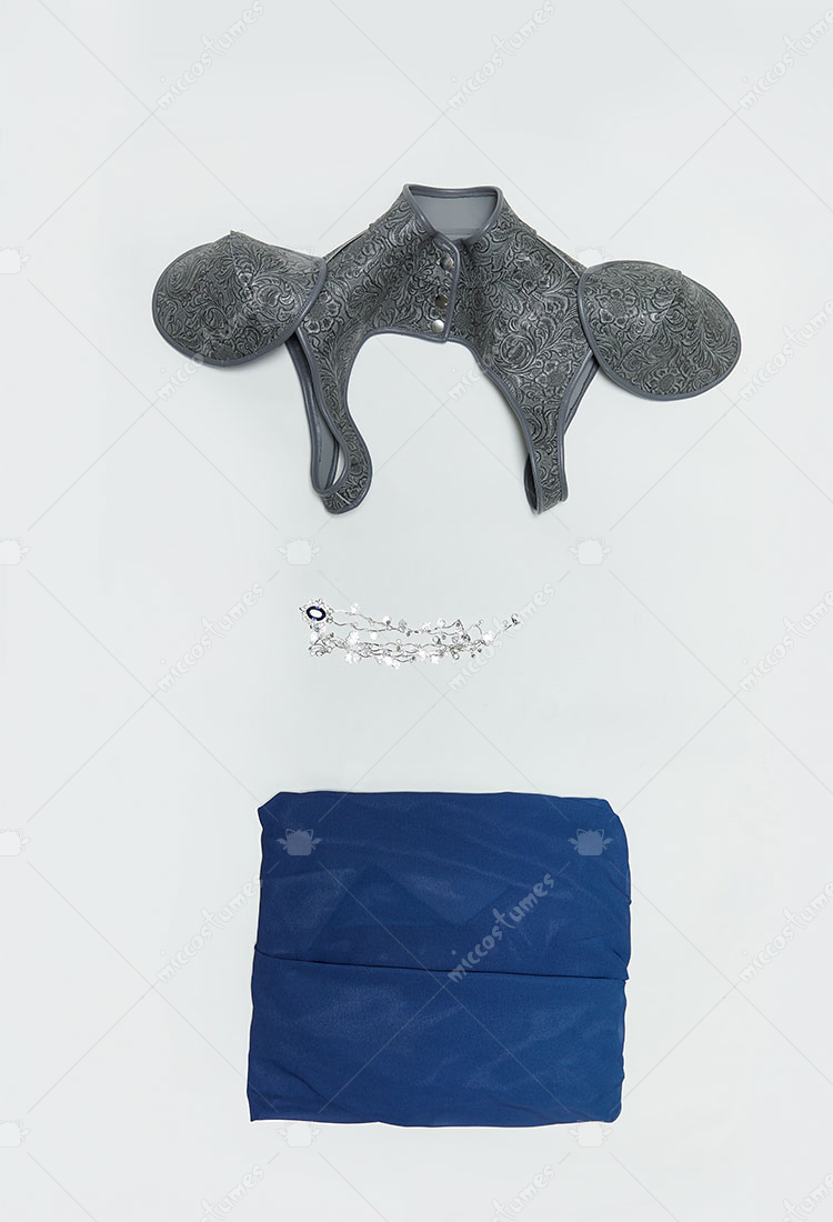 Medieval Gradient Blue Elf Style Shawl - Medieval Accessories | Top ...