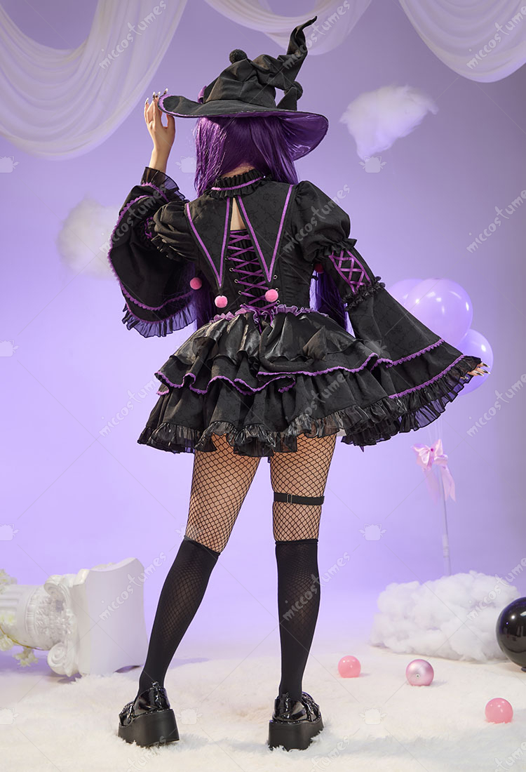 Anime Muñeca Derivada Halloween Bruja Cosplay Costume - Gothic Lolita ...