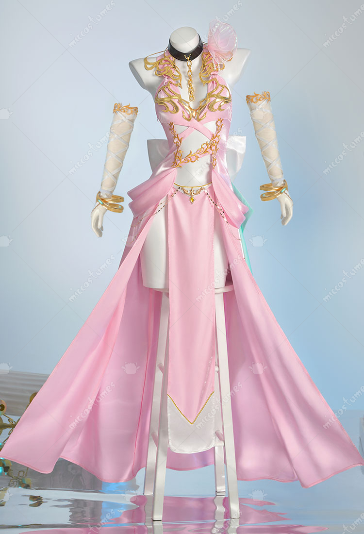 Anime C.C. Costume- Game Pink Dress Set Code Giasu Cosplay | Top ...