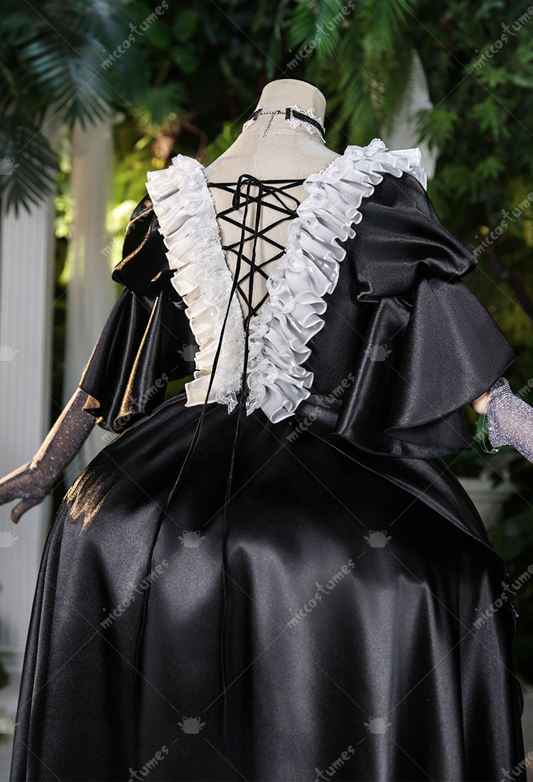 C.C. Final Rose Skin Cosplay - Kostüm Kleid mit Strumpfhose Schleier ...