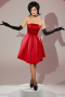 Halloween Women Scarlet Overkill Costume - Red Dress with Gloves Choker ...