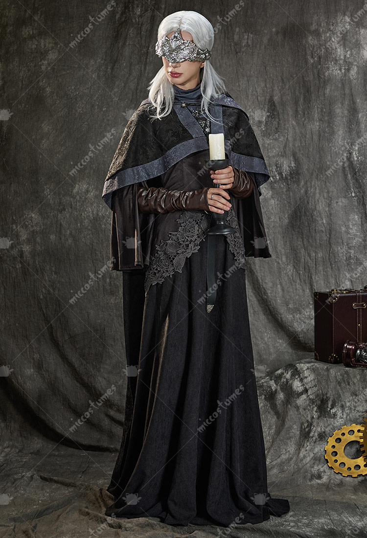 Dark Souls Fire Keeper Cosplay Dress with Cape - Costumes for Women ...