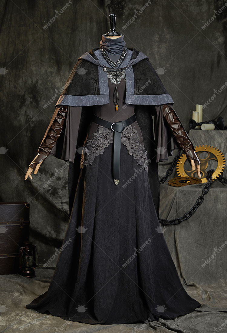 Dark Souls Fire Keeper Cosplay Dress with Cape - Costumes for Women | Top Quality Outfits for Sale