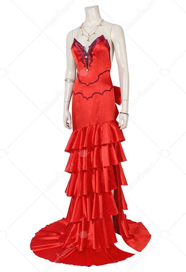 FF Aeris Cosplay Kostüm - Totes Kleid mit Halskette und Armband ...