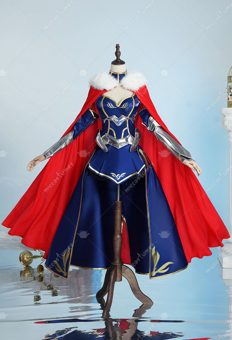 Women Saber Altria Costume - Dress with Cape and Crown FGO Cosplay ...