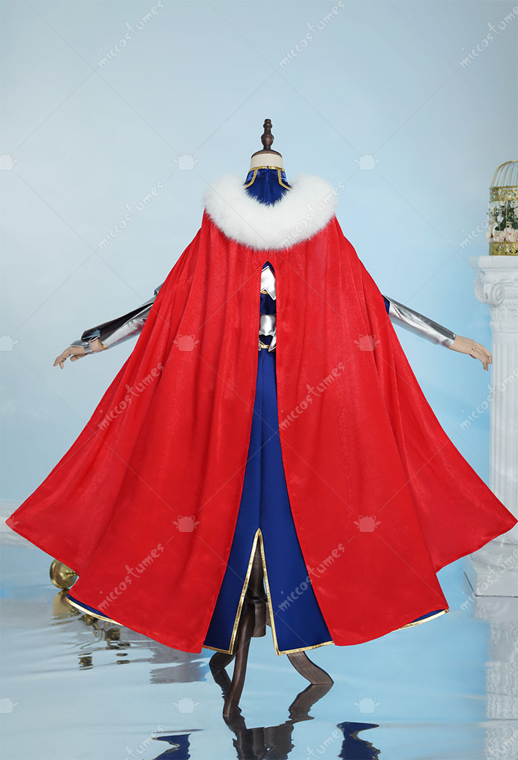 Women Saber Altria Costume - Dress with Cape and Crown FGO Cosplay ...