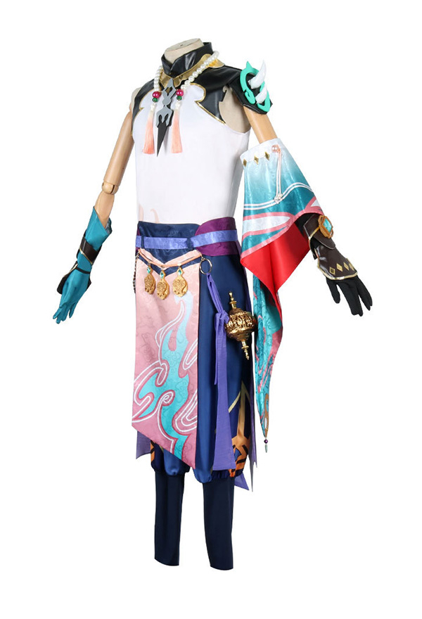Xiao Seal Gem Decorated Uniform Set Cosplay Costume - Genshin Impact ...