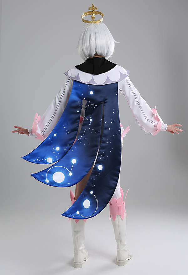 Mujer Traje - Genshin Impact Paimon Costume de Cosplay con Corona y ...