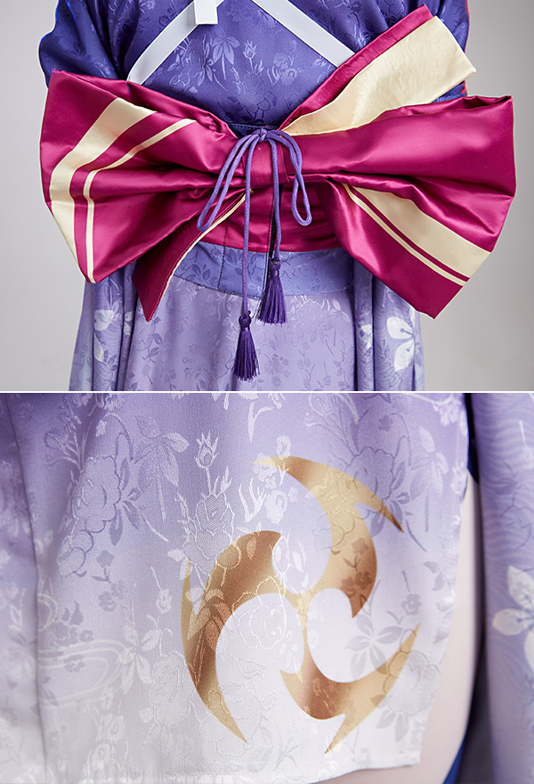 Mujer Traje - Genshin Impact Raiden Shogun Ei Kimono Uniforme Cosplay ...