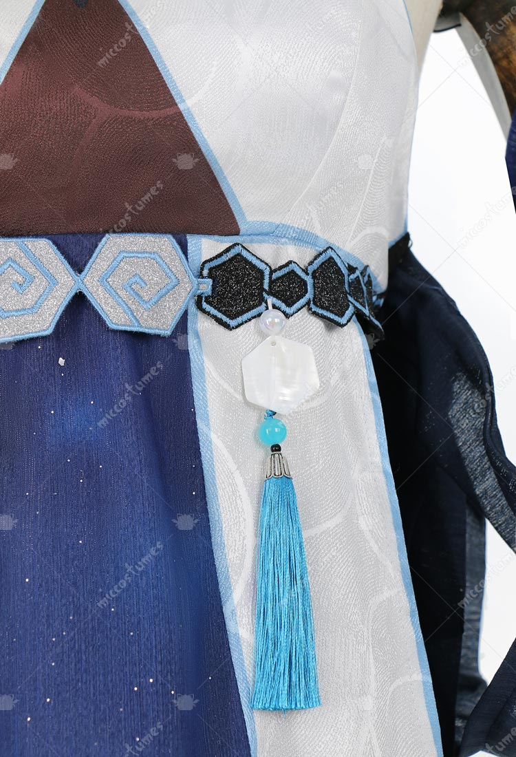 Genshin Impact Dress and Sleeves - Guizhong Haagentus Cosplay Costume ...
