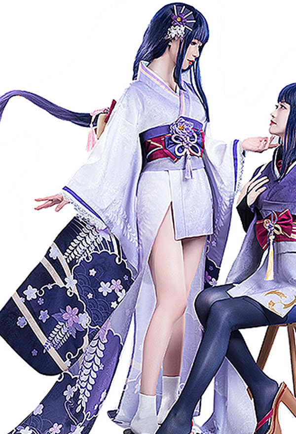 Raiden Shogun Uniform Set Genshin Impact Cosplay Costume, 55% OFF