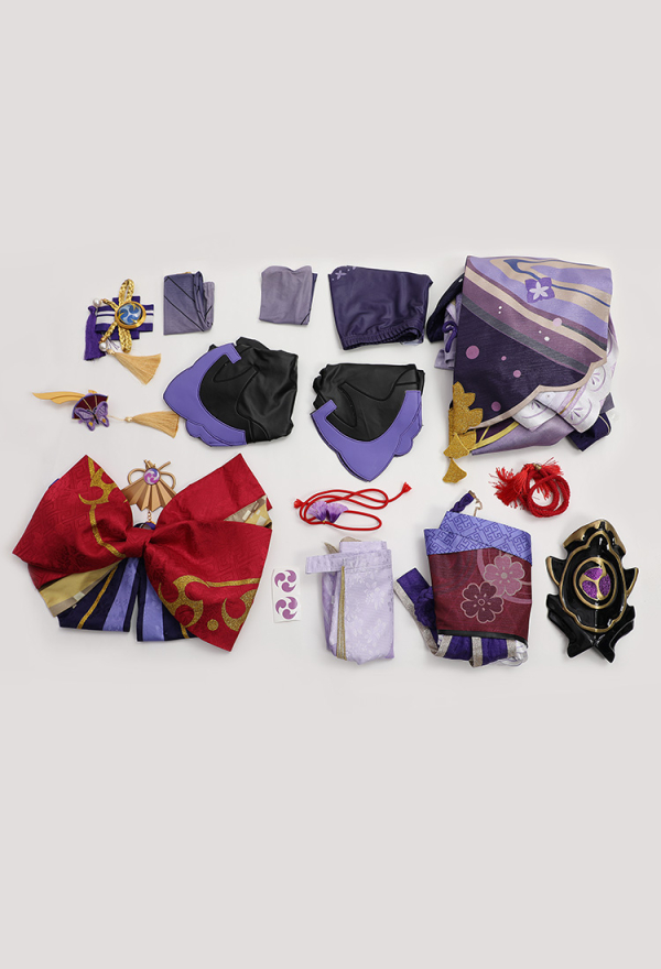 Raiden Shogun Costume Uniform Set - Genshin Impact Cosplay | Top ...