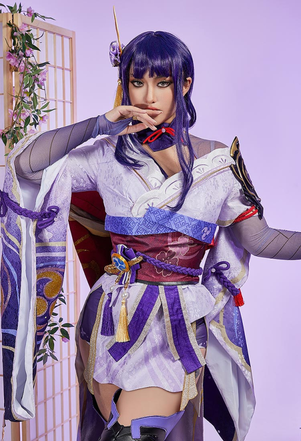 Raiden Shogun Costume Uniform Set - Genshin Impact Cosplay | Top ...