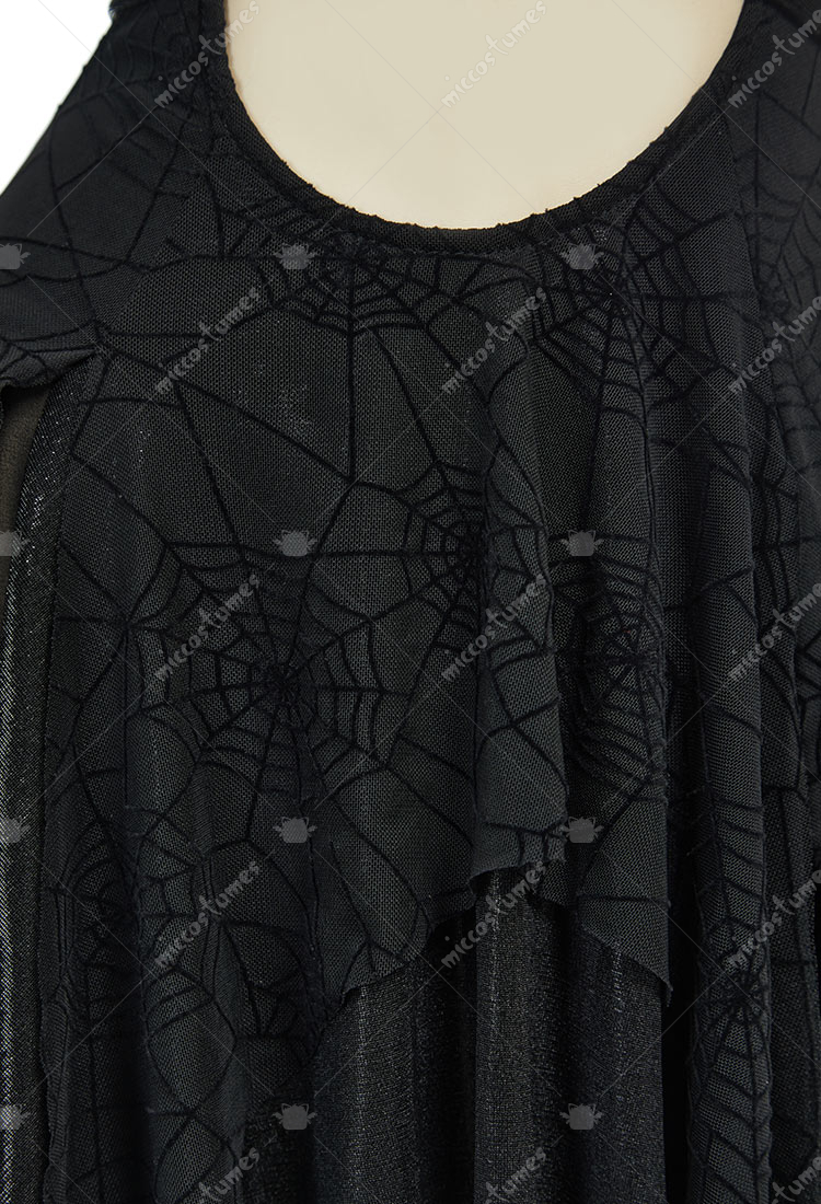 Gothic Cutout Spider Web Off-shoulder Irregular Dress - Halloween ...
