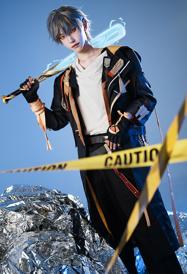 Honkai Star Rail The Trailblazer Cosplay Costume T shirt and Pants with Coat and Gloves