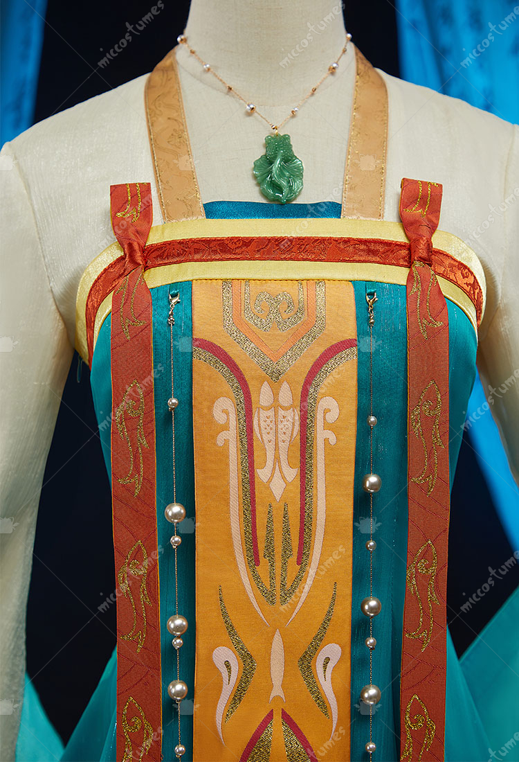 Jade Phial Grace Costume - Dress Shawl Set Identity V Naiad Cosplay ...