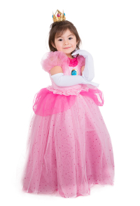 Women Peach Derivative One-Piece Swimsuit Costume - Pink Princess ...