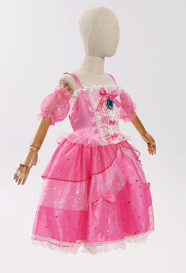 Halloween Peach Costume for Girls Child - Kids Kawaii Pink Peach Dress ...