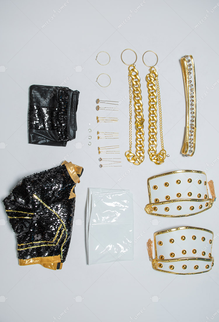 Kpop Slayers Rapper Stage Golden Outfits - Costumes for Women | Top ...