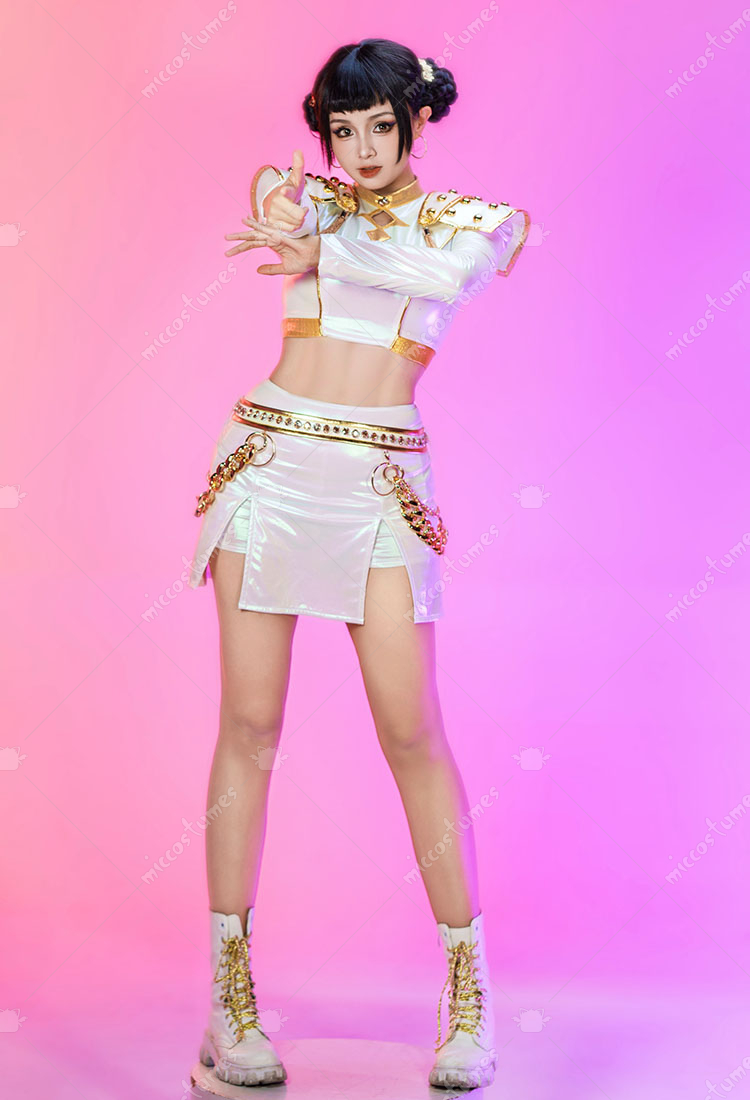 Kpop Slayers Rapper White Stage Outfit - Cosplay Costume | Top Quality ...