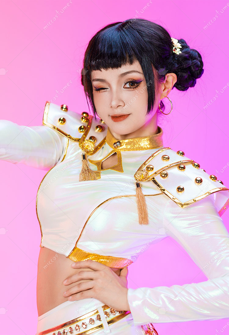 Kpop Slayers Rapper White Stage Outfit - Cosplay Costume | Top Quality ...