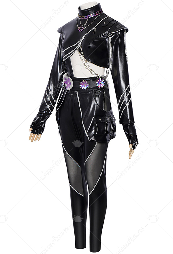 Kpop Slayers Leader Vocal Black Battle Outfit - Cosplay Costume | Top ...