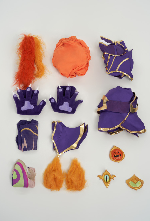 Neeko Bewitching Skin Costume - LOL Cosplay Top and Shorts Set | Top ...