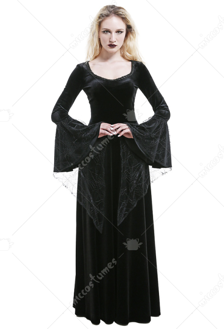 Medieval Dress - Gothic Costume | Halloween Witch Dress for Sale