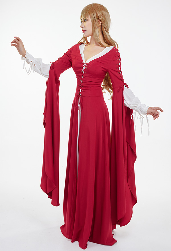 Red Renaissance Wedding Dresses