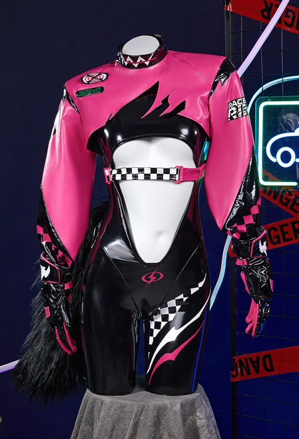 Mujer Rin Traje - Top y mallas con guantes Muse Dash Cosplay | Trajes ...