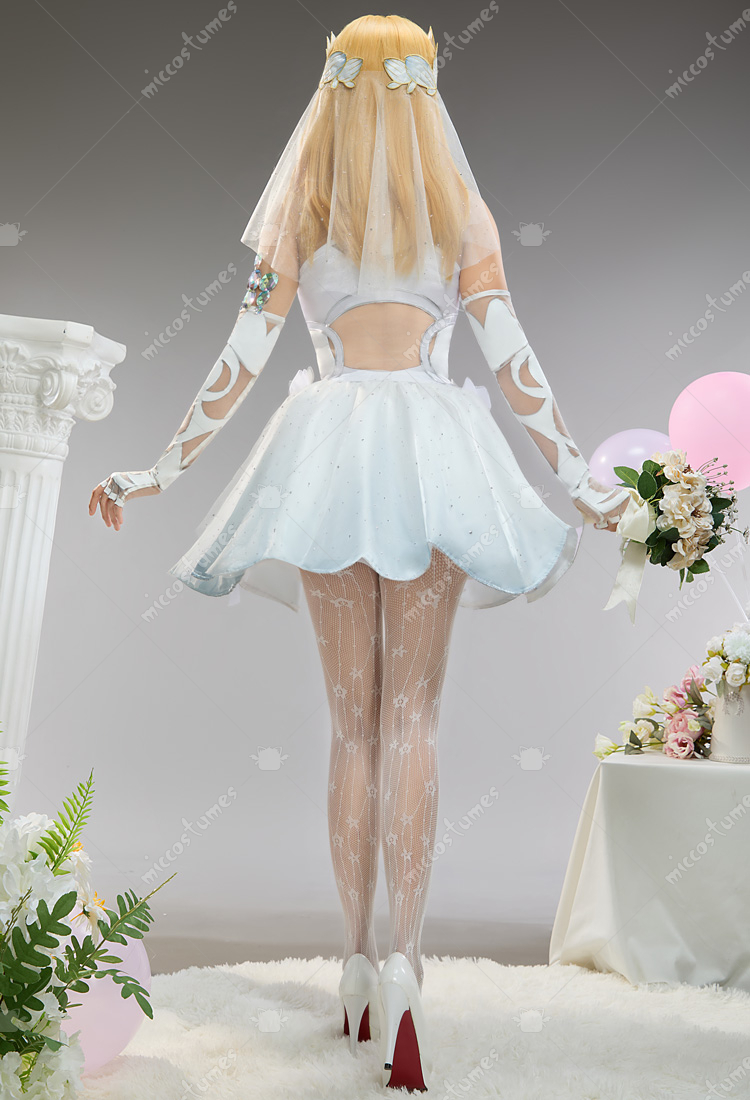 Rival Girl Sue Storm Cosplay Wedding White Dress - Women Cosplay | Top ...
