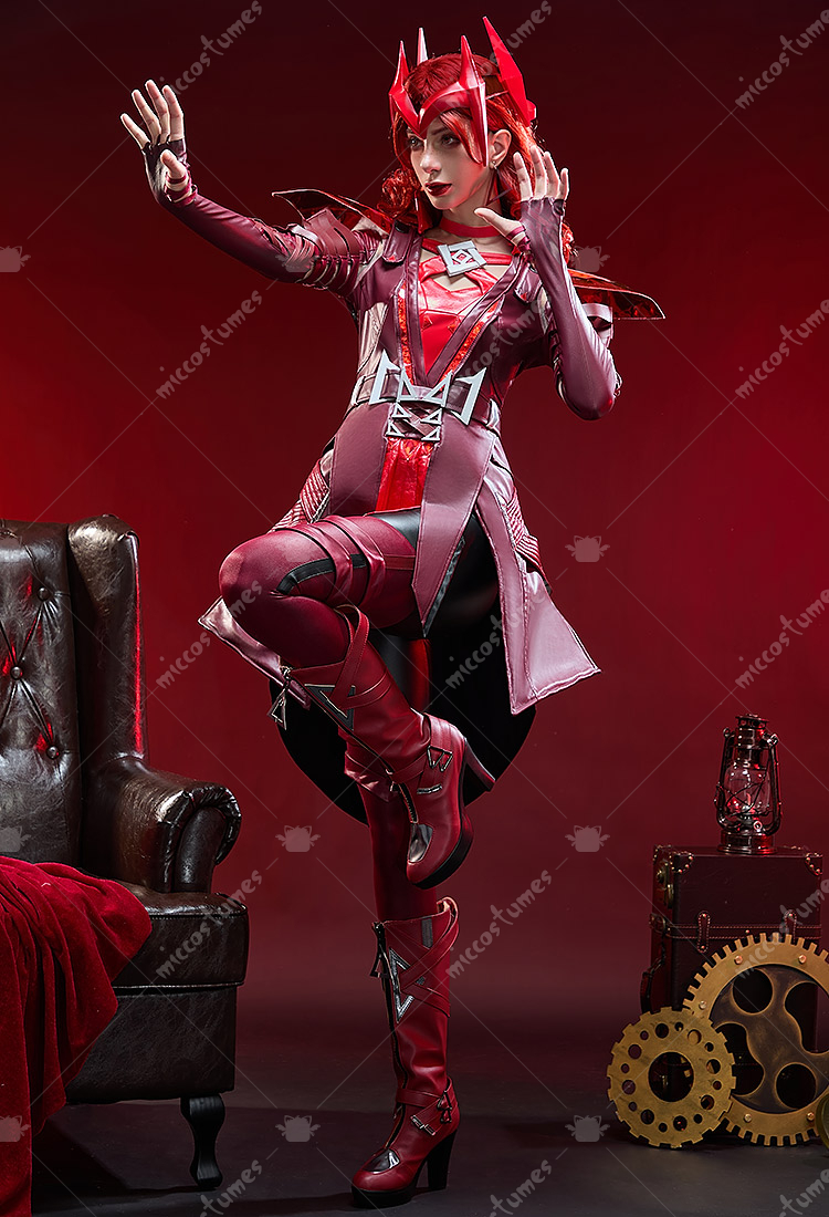 Rival Girl Witch Cosplay Top Pants with Shoulder Armors - Women Cosplay ...