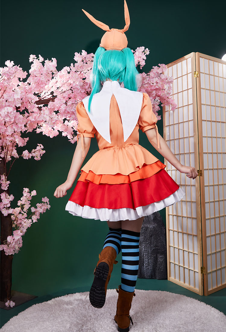 Ononoki Yotsugi Costume- Puffy Sleeve Blouse and Skirt with Doll Head ...